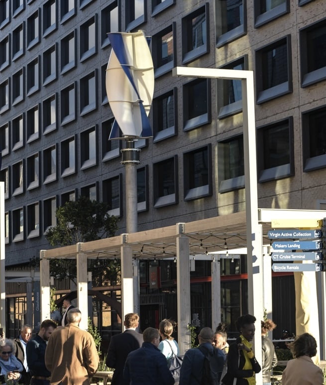V&A Waterfront Pilots Stylish Small-Scale Wind Turbines